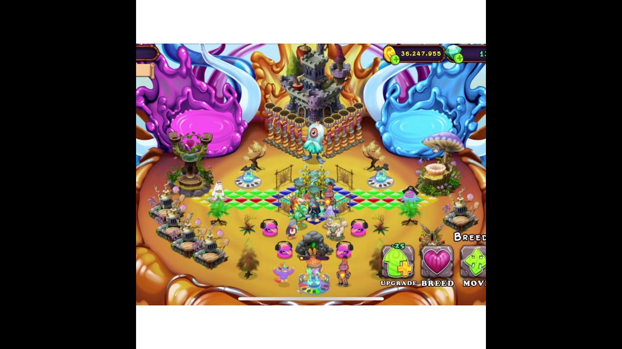 How to breed rare quibble on fire oasis in my singing monsters - YouTube