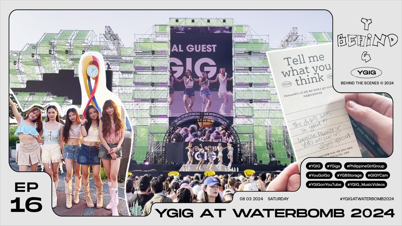 [YGIG] 🎞️ Y-BEHIND-G | EP 16 : YGIG on WATERBOMB 2024 IN INCHEON - YouTube