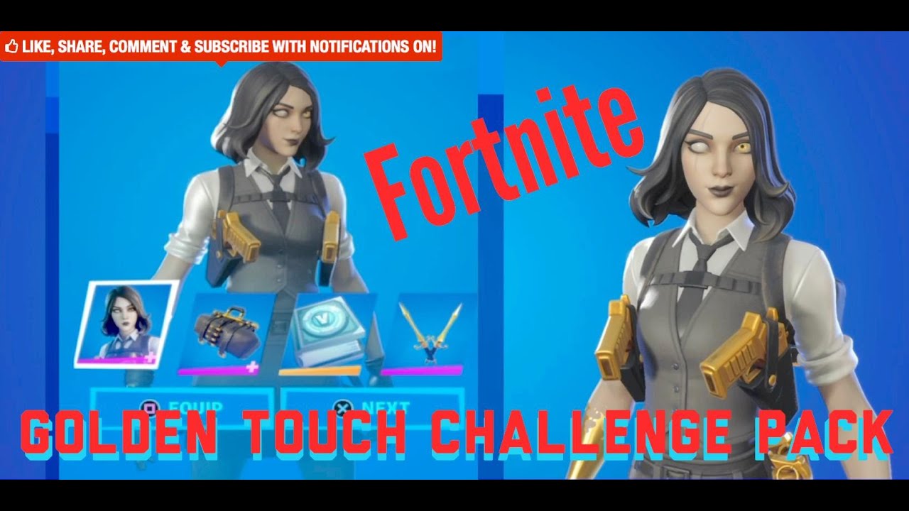 FORTNITE || Golden Touch Challenge Pack - YouTube