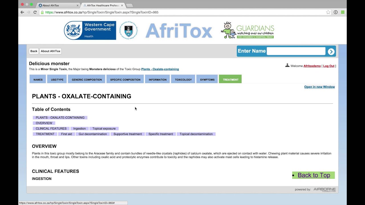 AfriTox demo - YouTube