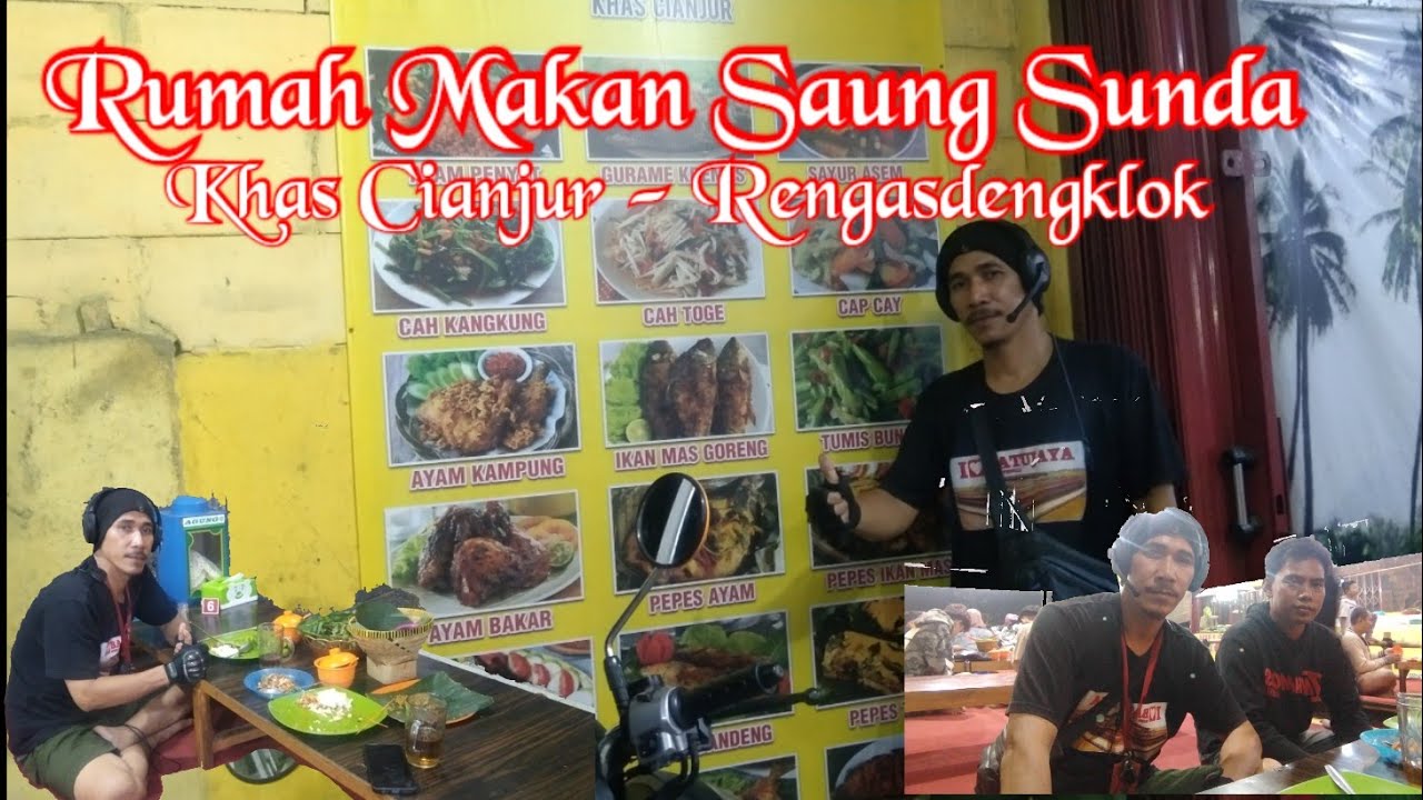 Wisata Kuliner Malam Di Rumah Makan Saung Sunda Khas Cianjur - YouTube