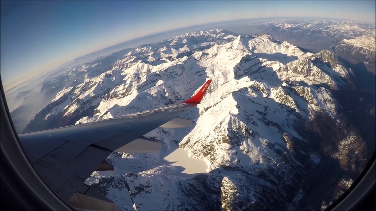 A fantastic flight with Swiss operated by Helvetic Airways from Sion to ...