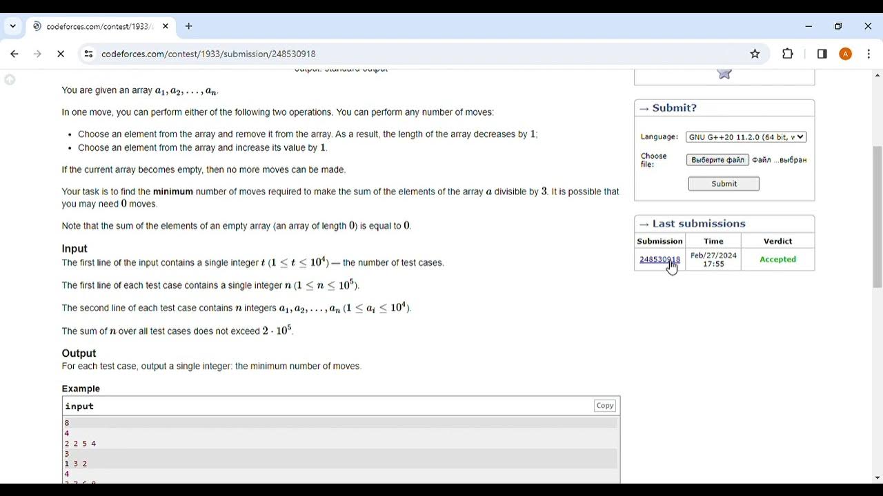 Codeforces Round 929 Div 3 B Turtle Math Fast Three Task Full Ac Youtube