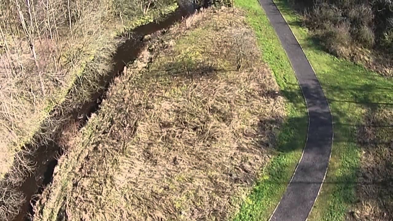 Bankton Mains, Campbridge Park and Murieston Water, by air - YouTube