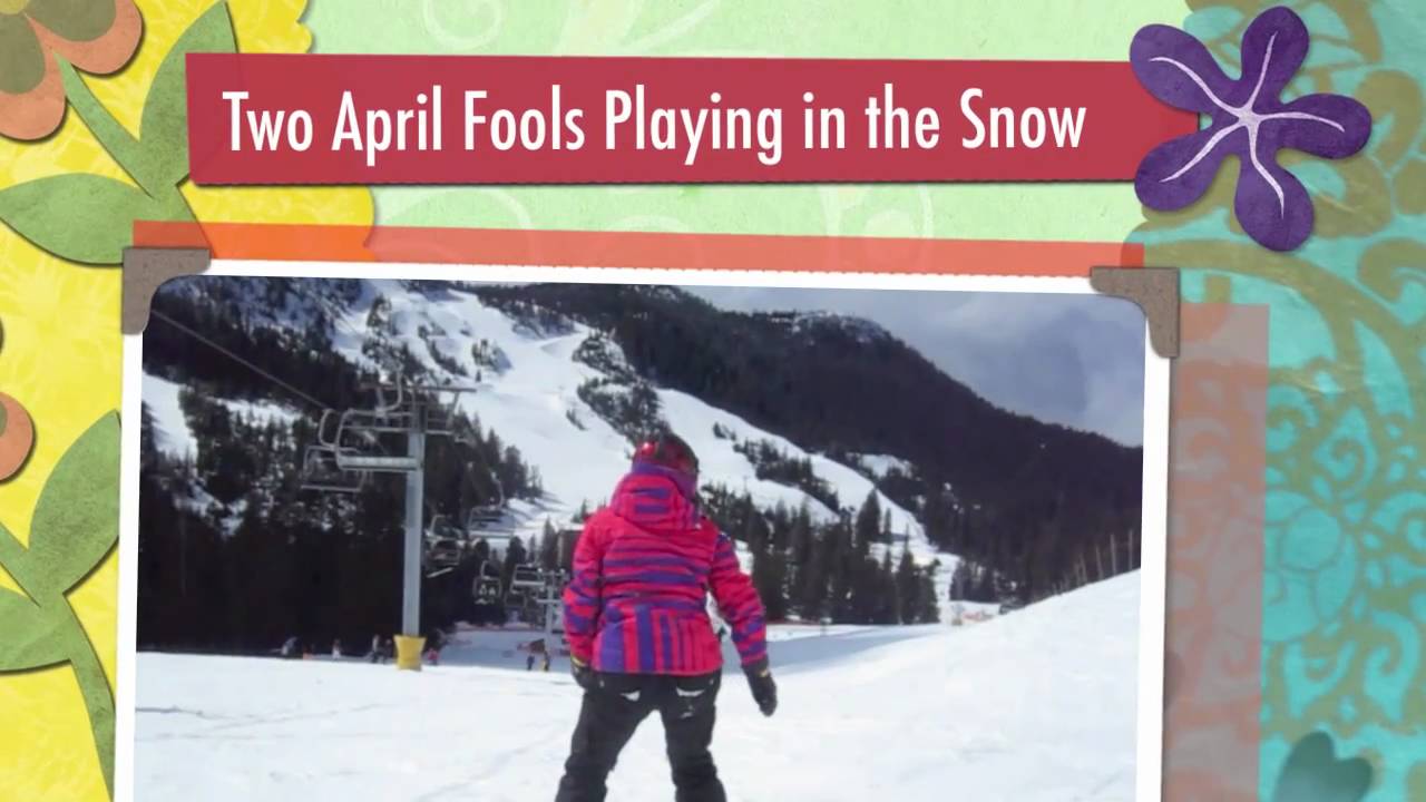 Two April Fools Playing in the Snow. - YouTube