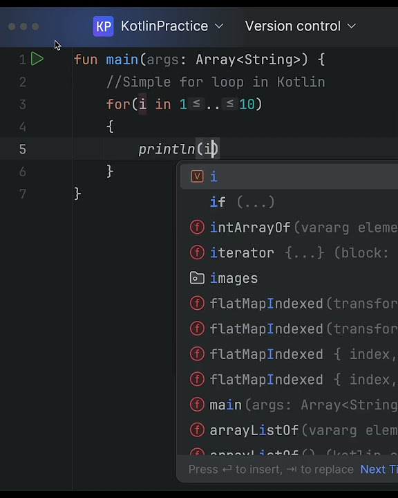 Simple For Loop with Number Range in Kotlin | #kotlin #beginners # ...