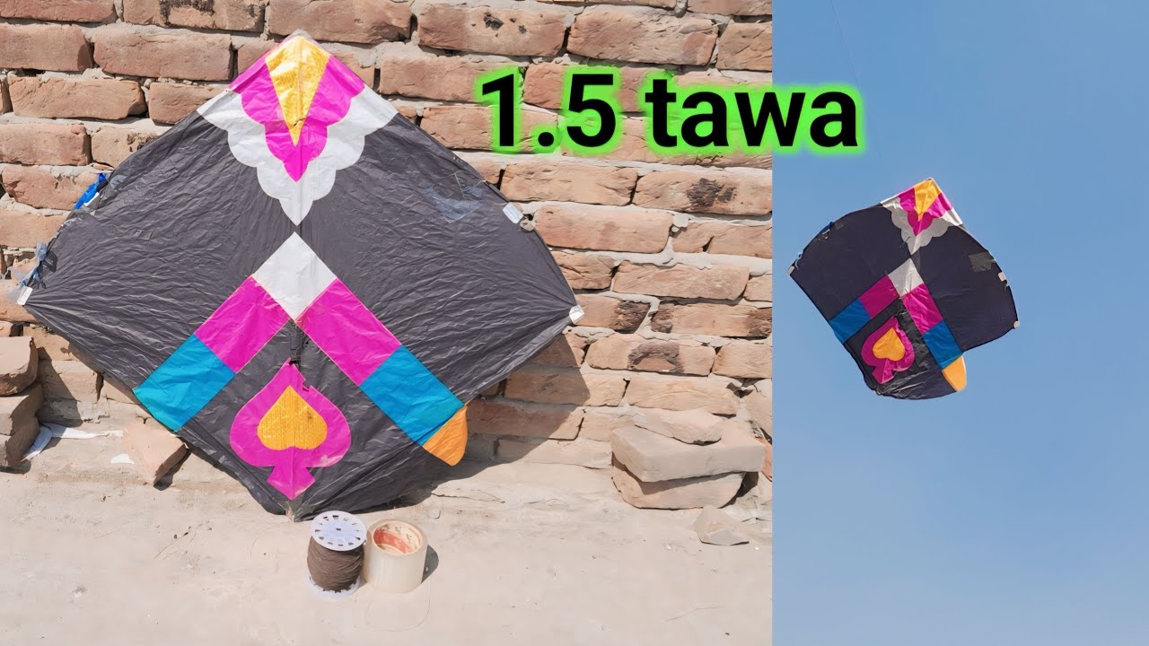1.5 Tawa Damage Kite Fly & Repair || How ToFly Kite I| Repair Kite ...
