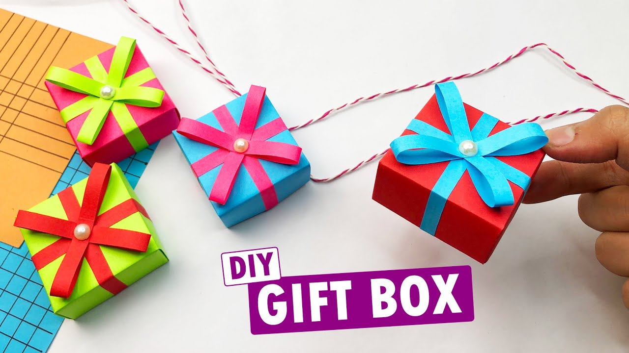 DIY Christmas Gift Boxes | Paper Gift Box For Christmas Decoration ...