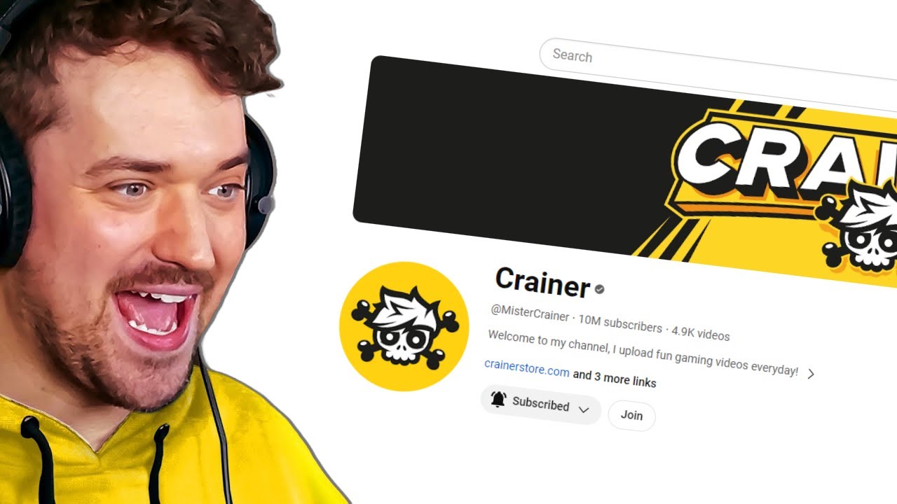 Crainer Reaching 10 Million Subscribers?! - YouTube
