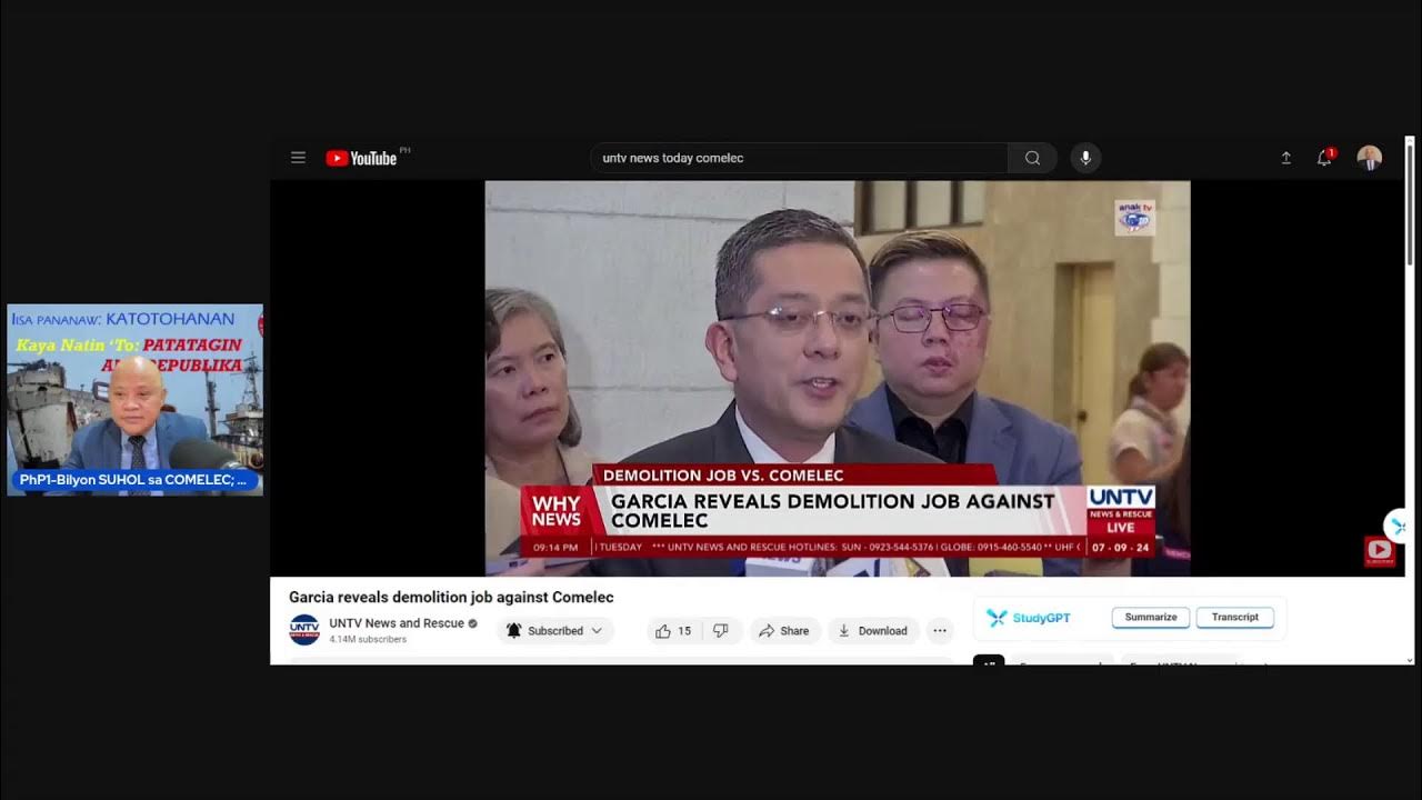 PhP1-Bilyon SUHOL sa COMELEC; Delikado si Lapid mananalo - YouTube