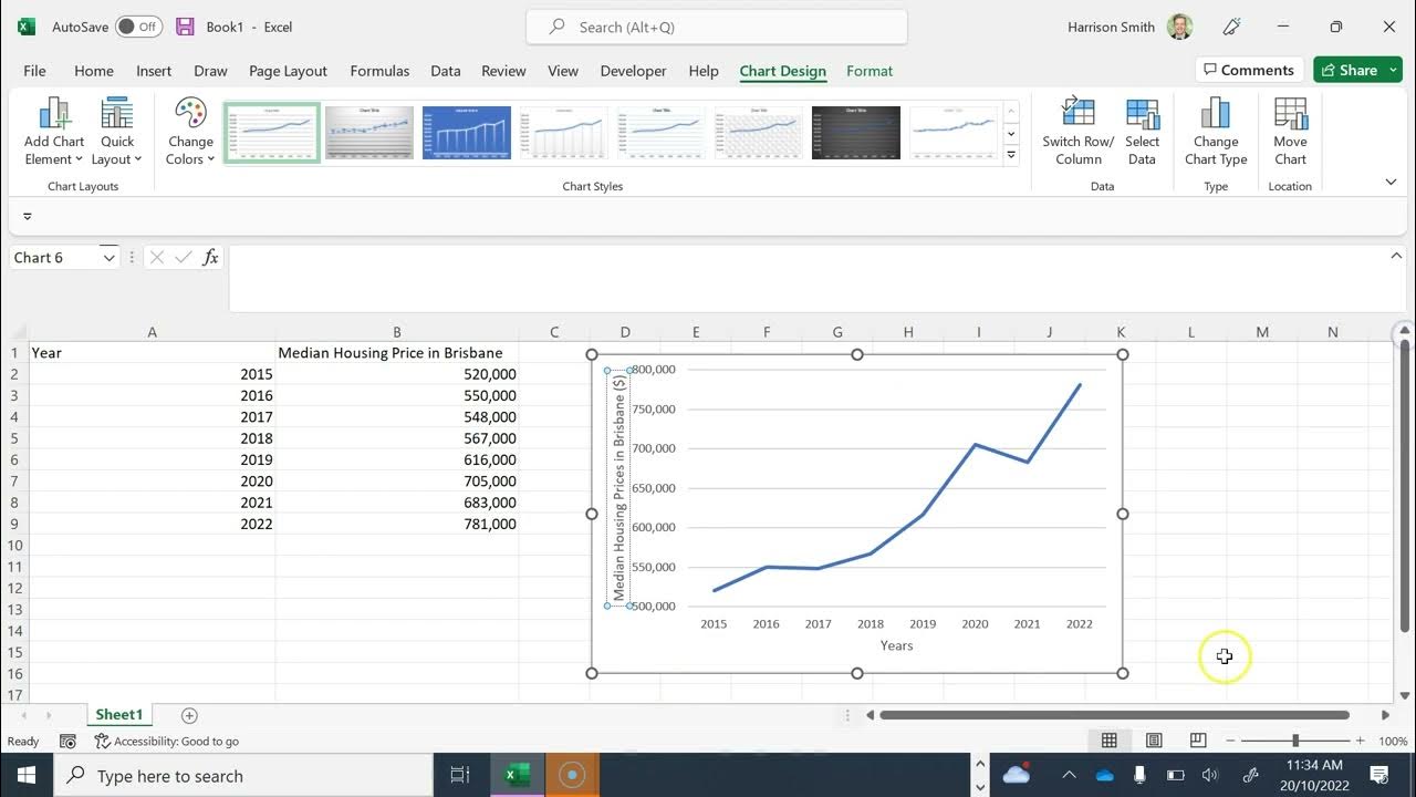 How to Make a Line Graph using Excel - YouTube