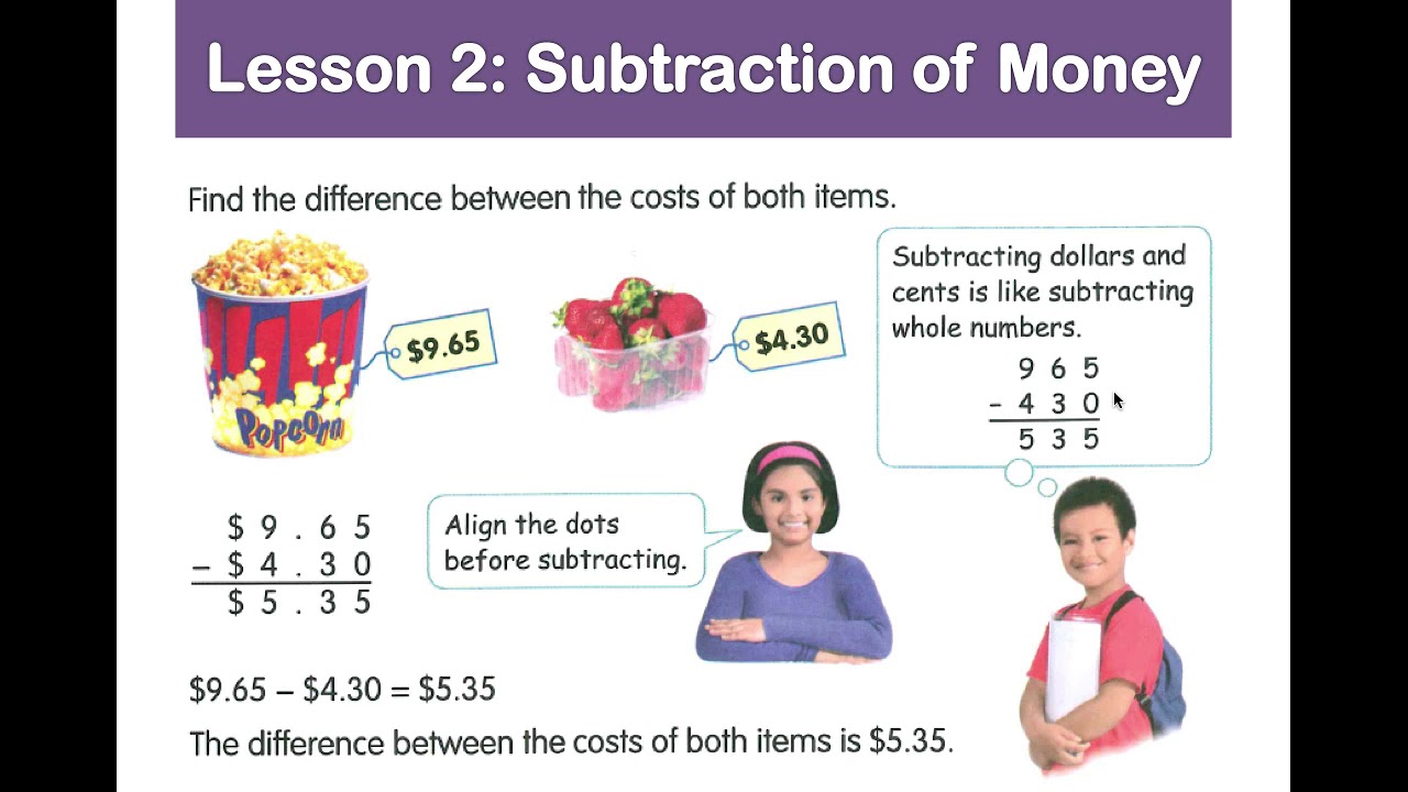 How To Subtract Money YouTube How To Subtract Money YouTube
