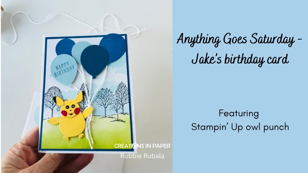 Jake's Pokemon birthday card - YouTube