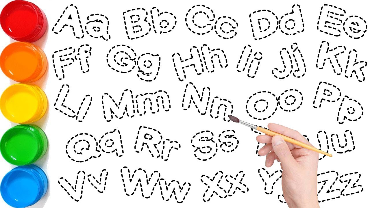 How to Draw ABC | Capital & Small Letters Alphabet A to Z Step by Step ...