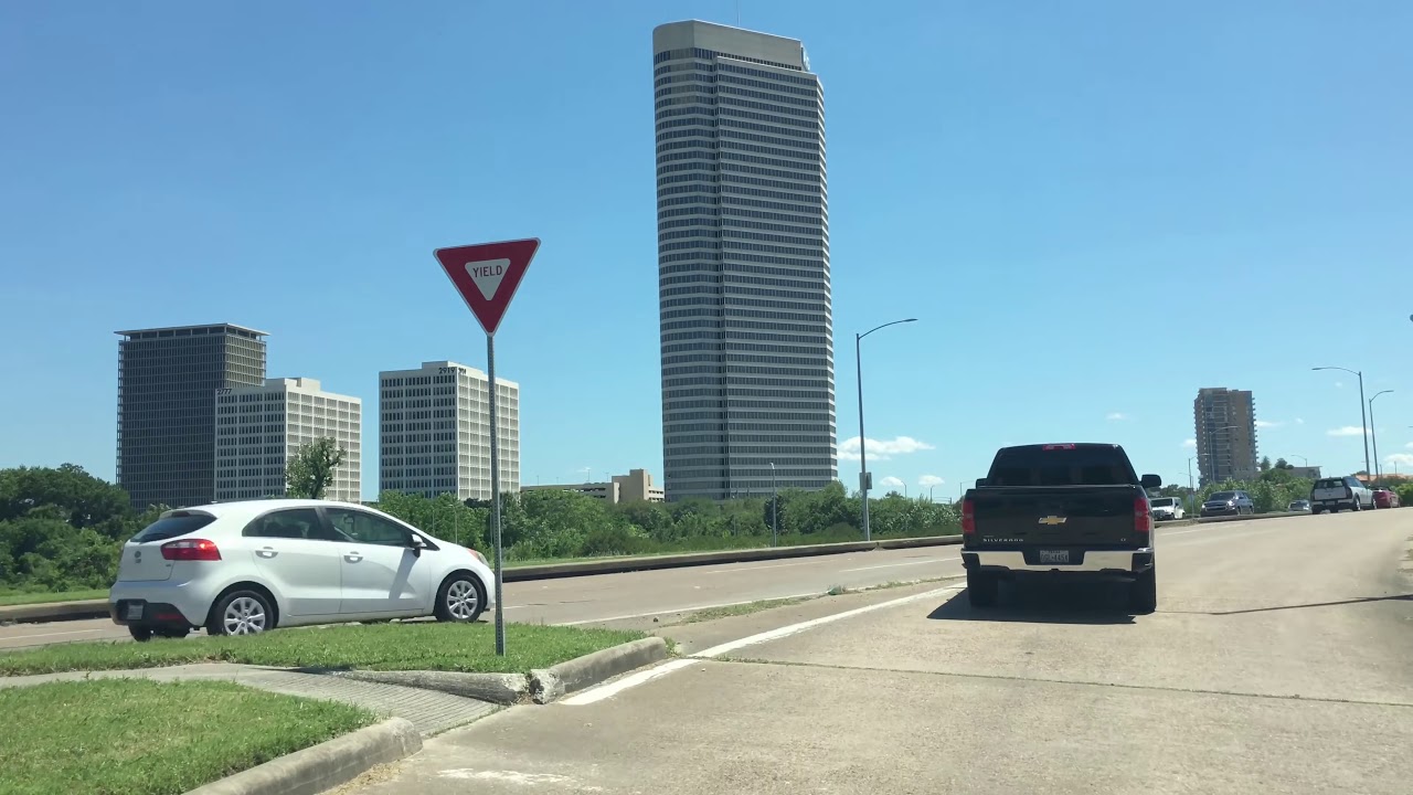 5 Houston 4K Skyscraper Drive Driving Downtown Texas USA - YouTube
