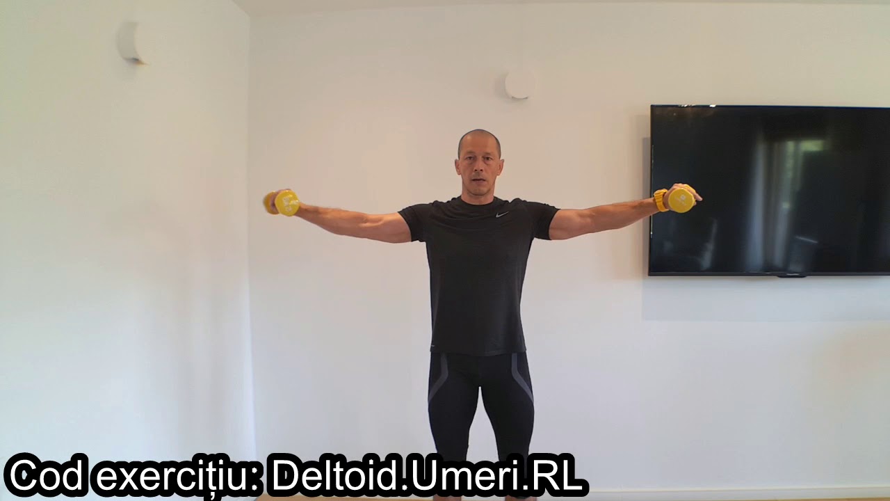 Umeri. Deltoizi. Ridicare în lateral din poziția stând, cu Florin ...