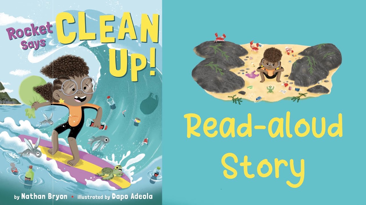 Book title: ROCKET SAYS CLEAN UP! by Dapo Adeola | Earth Day Story ...
