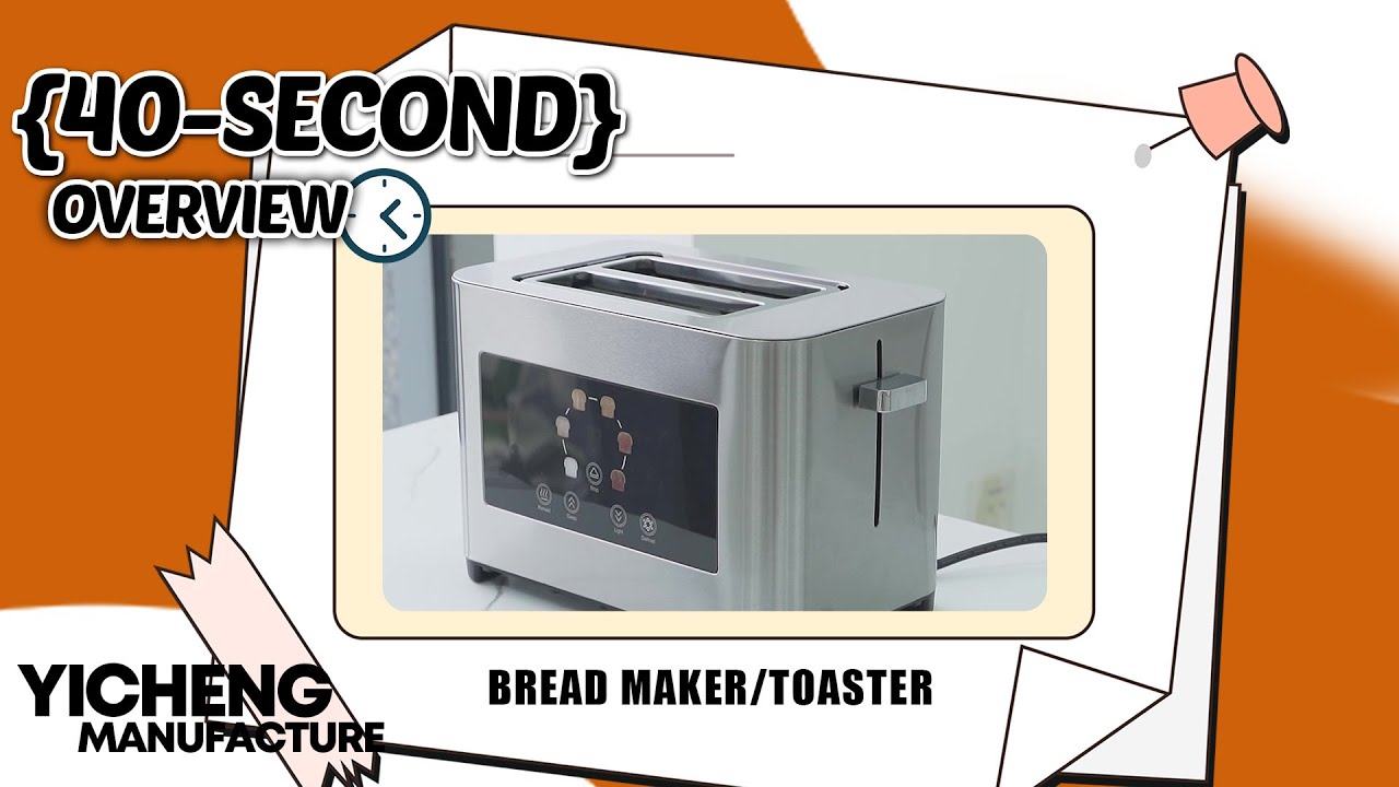 Digital smart Auto Glass Bread Toaster - YouTube