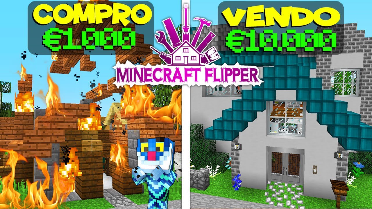 CASA POVERA DI ALEX DIVENTA CASA RICCA! 😸 - MINECRAFT FLIPPER - YouTube