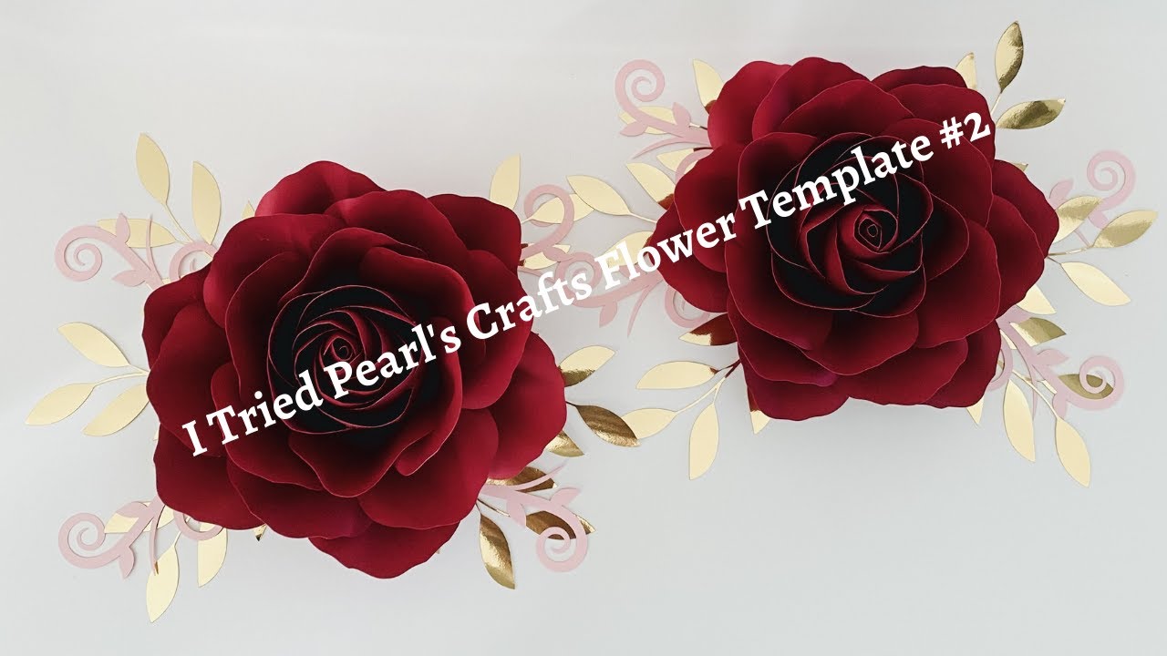 EASY ROSE TEMPLATE #2| Pearl’s Crafts Easy Rose Template #2 Review ...