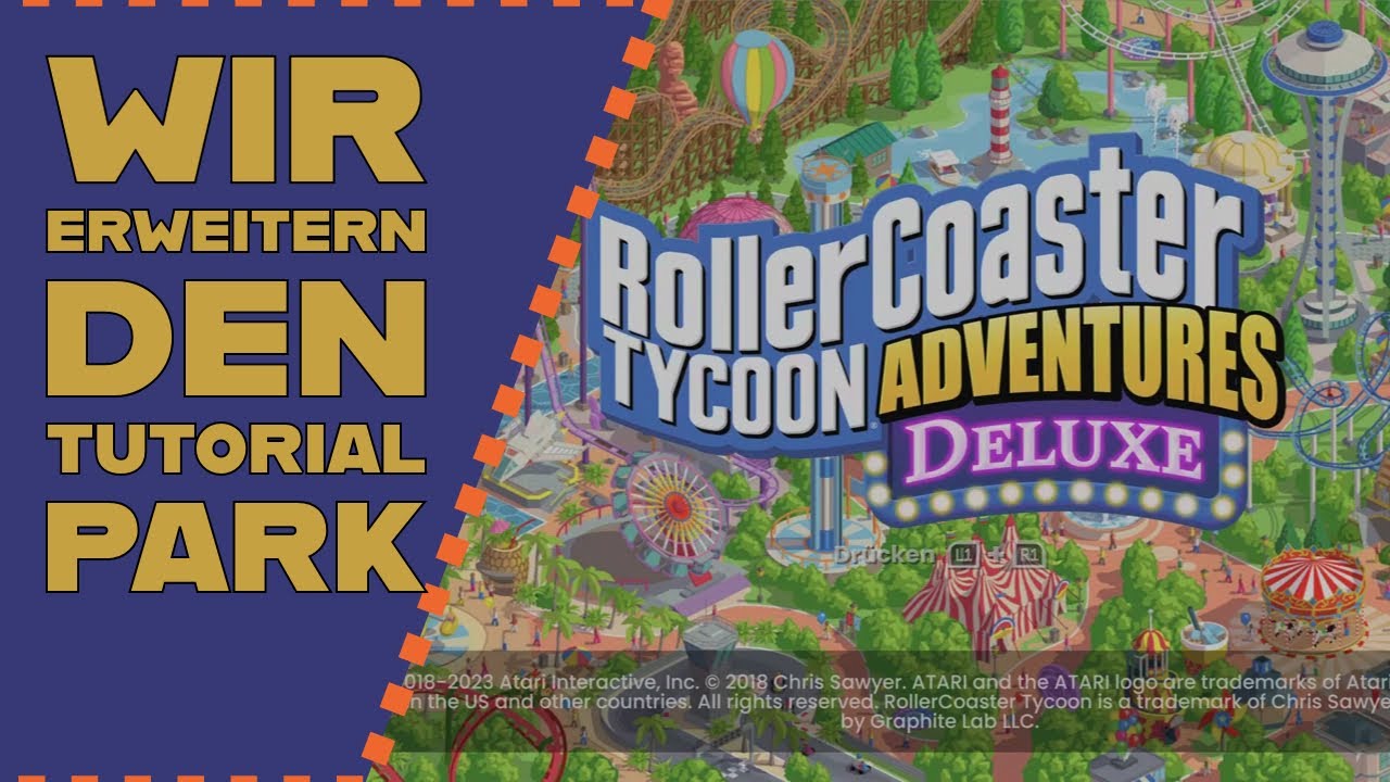 RollerCoaster Tycoon Adventures: Deluxe - Wir erweitern den Tutorial Park #01 (PS5) - YouTube