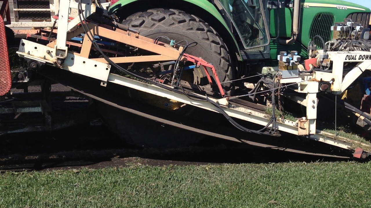 Sod Cutting Sod and Seed - YouTube