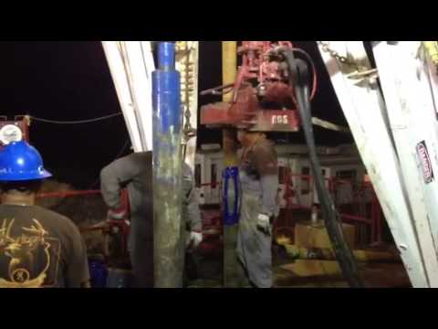 Running casing with centralizer - YouTube