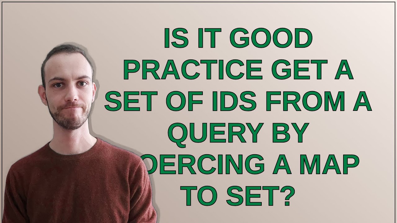 Salesforce Is It Good Practice Get A Set Of Ids From A Query By Coercing A Mapid Sobject To 3001