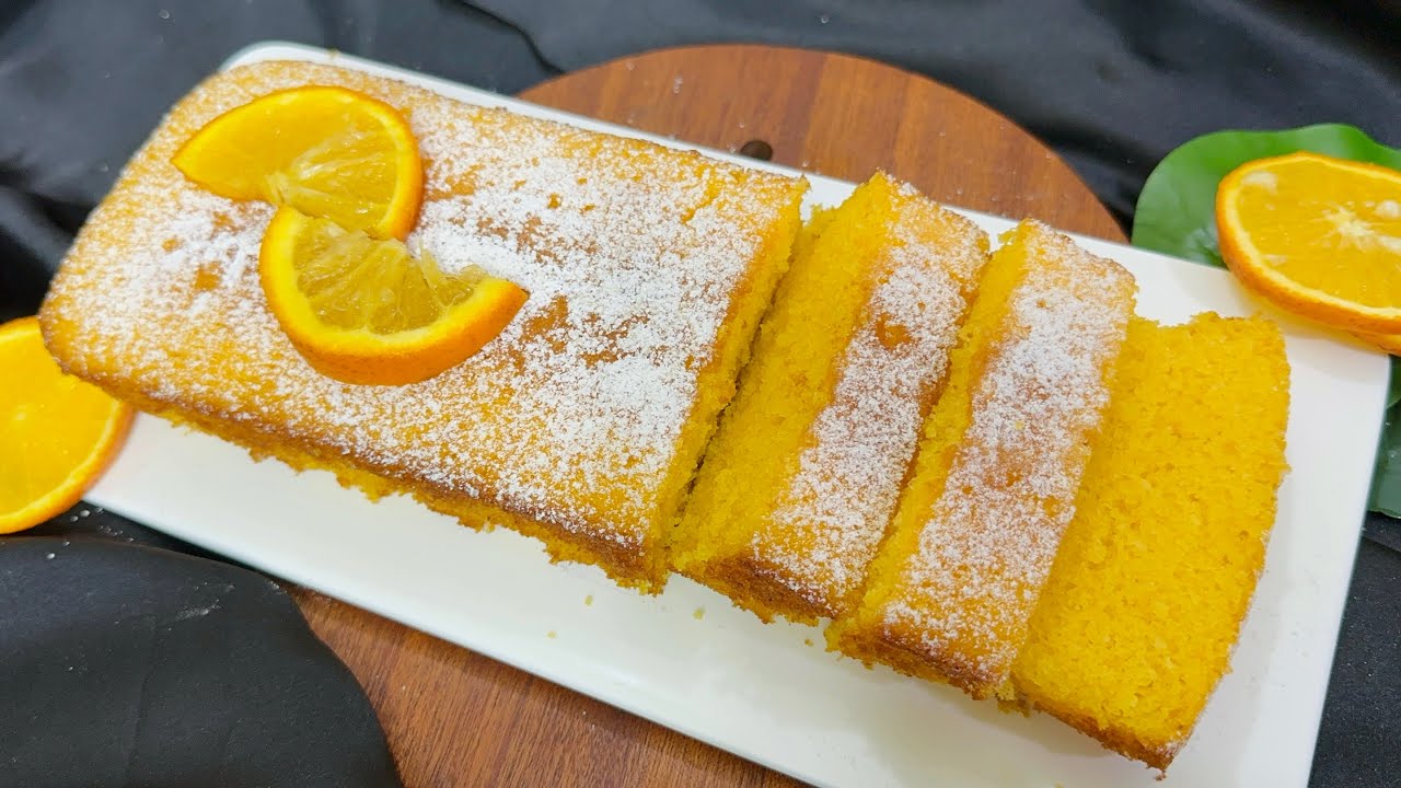 Orange tea cake Orange zest cake Tea time special - YouTube