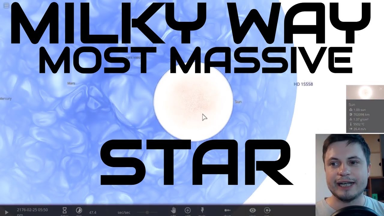 The Most Massive Star In The Milky Way Galaxy - HD 15558 - YouTube