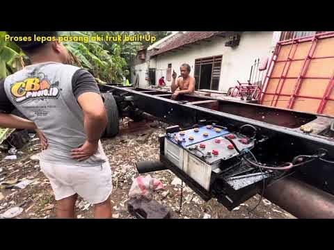Cara Proses singkat Ganti aki truk Built Up pakai aki jumbo 150 amper - SAYA CEPETIN VIDEONYA ...
