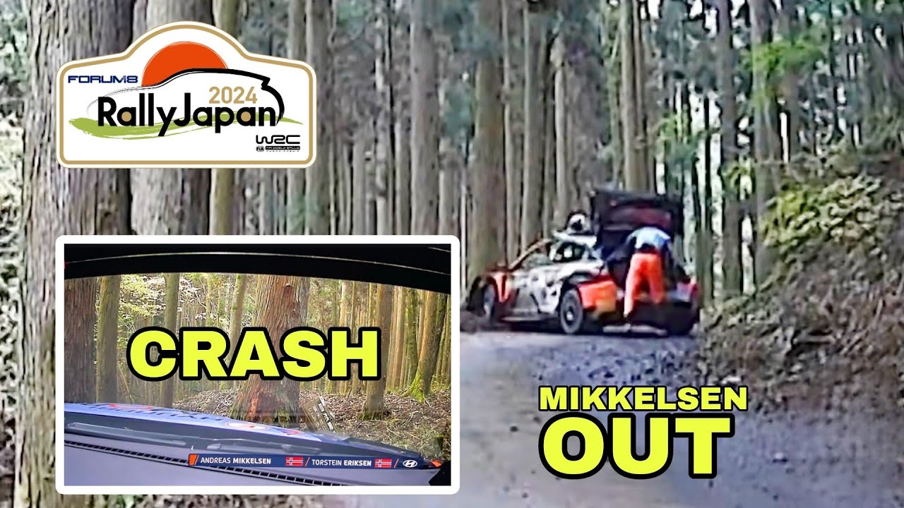 MIKKELSEN CRASH IN SS5 | WRC FORUM8 RALLY JAPAN 2024 | WRC FORUM8 ラリー ...