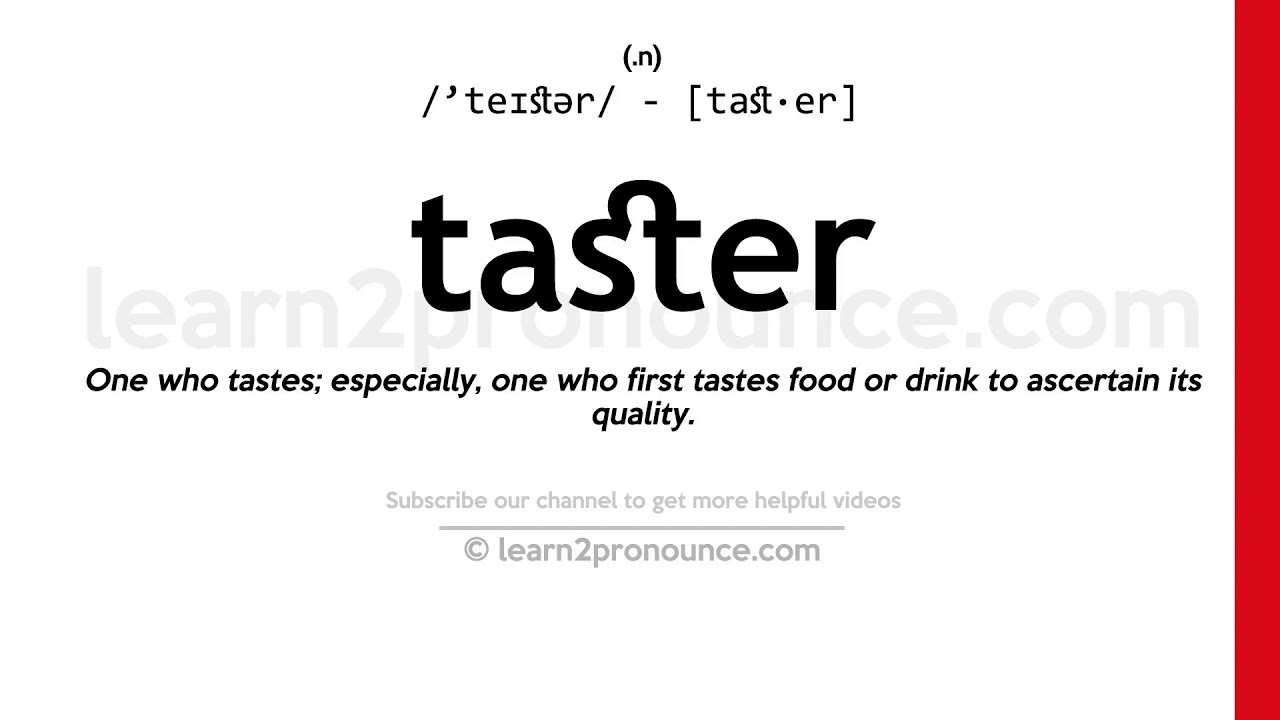 Pronunciation Of Taster Definition Of Taster YouTube pronunciation-of-taster-definition-of-taster-youtube