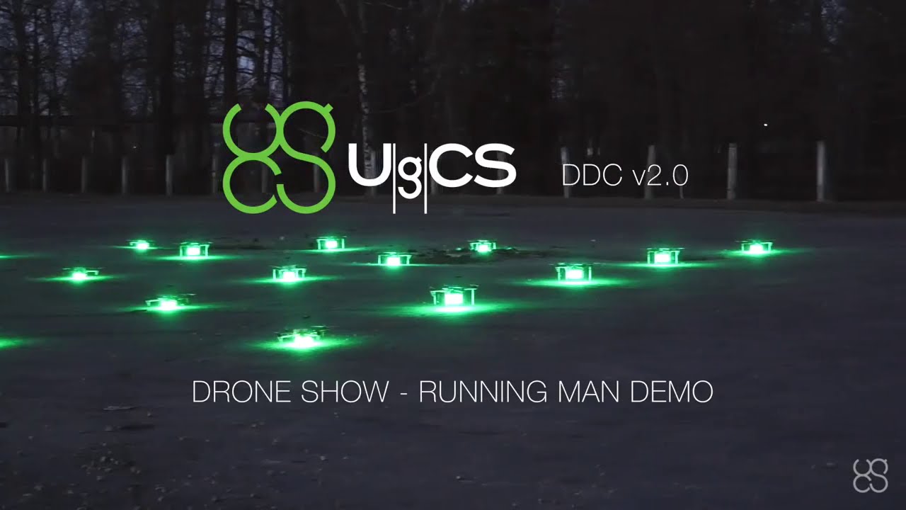 Drone Show Software Running Man Drone Swarm Show - YouTube