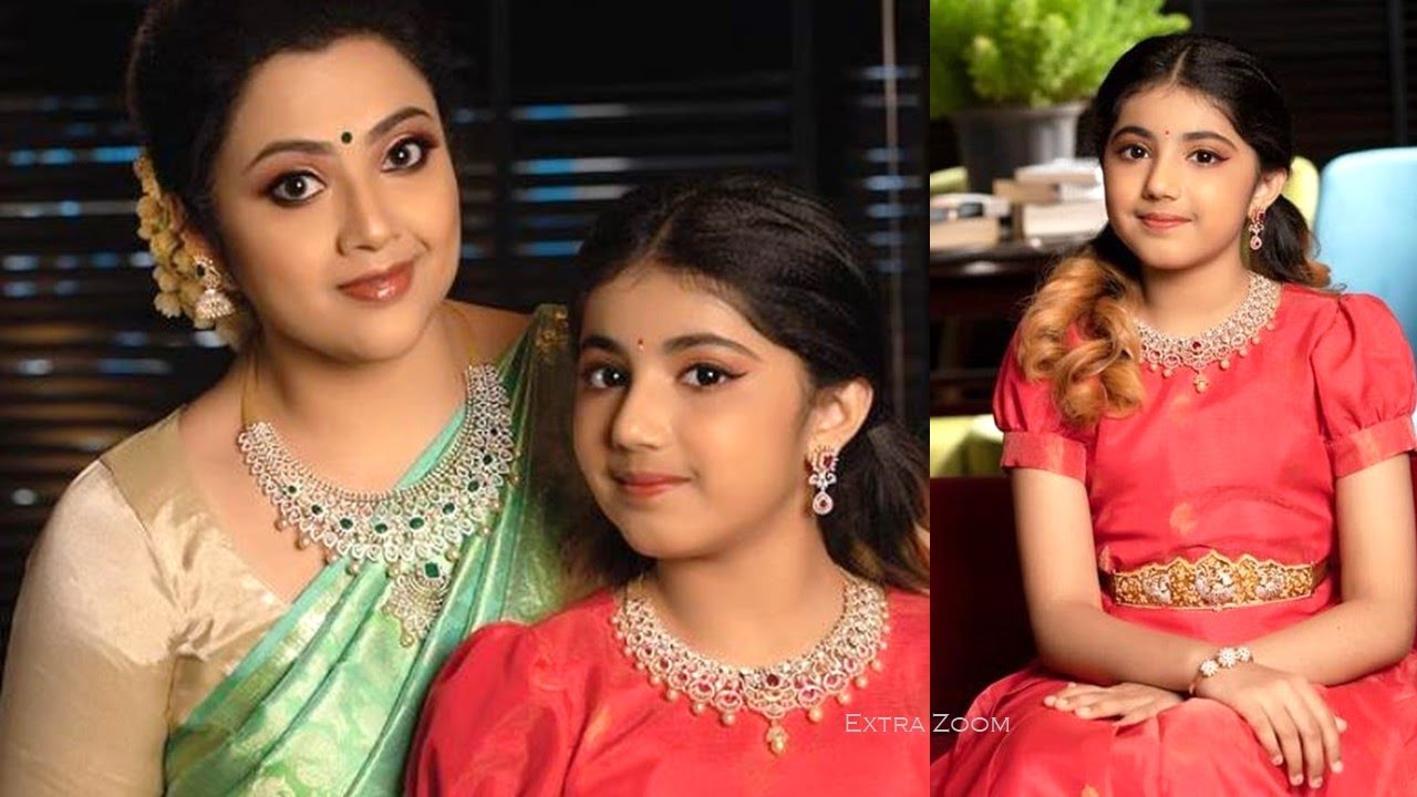 Actress Meena & Daughter Nainika Beautiful Look | Latest Family ...