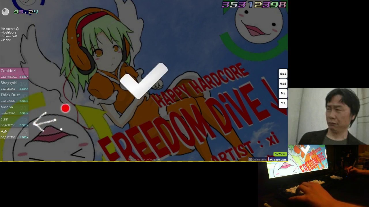 osu! - xi - FREEDOM DiVE [FOUR DIMENSIONS] +HR pass, 1183x combo, - YouTube