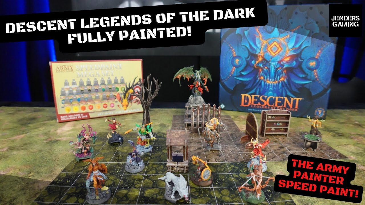 Descent: Legends of the dark board game, fully painted using ...