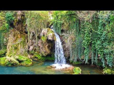 ( UHD ) Şelale Su Sesi | Doğanın Huzuru | Manzara Eşliğinde Dua ve Meditasyon |