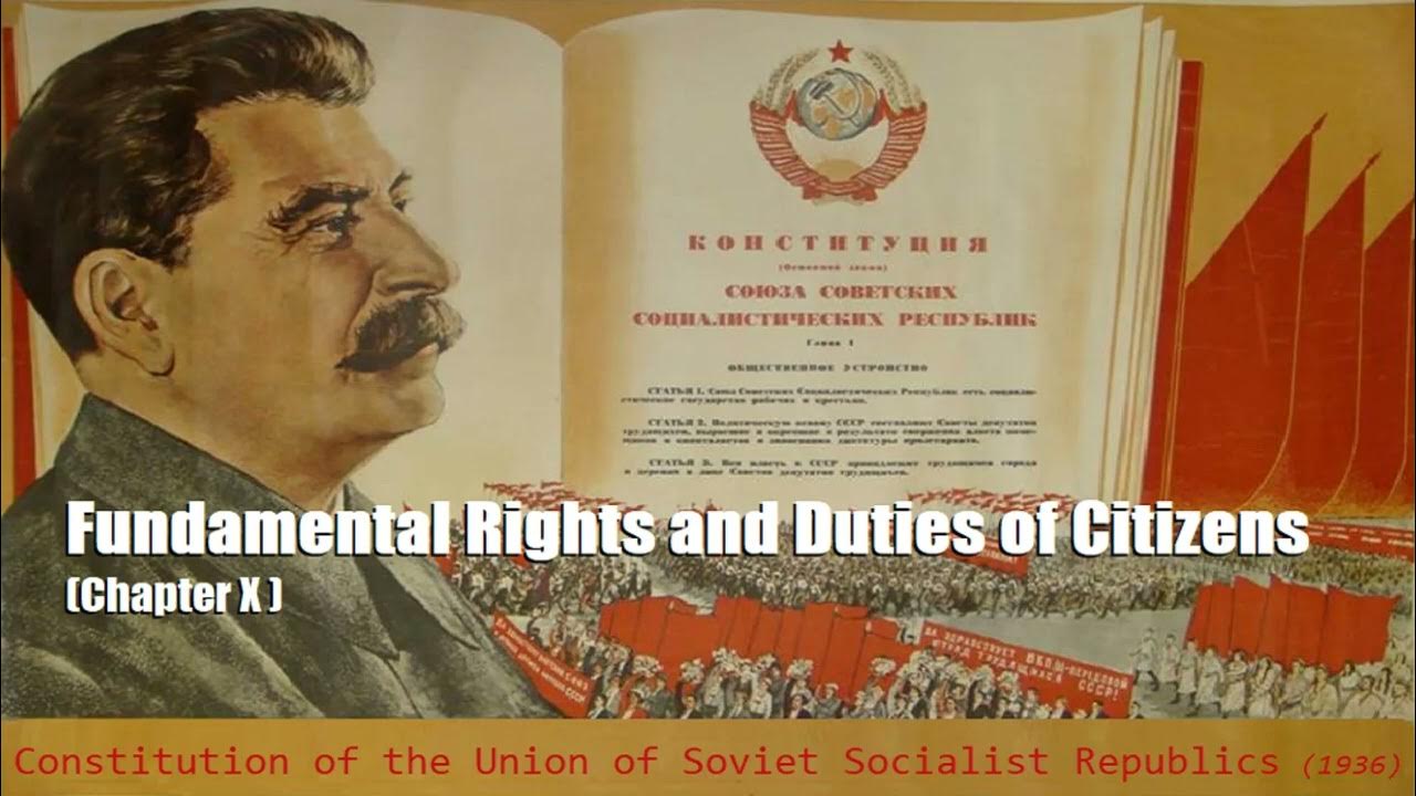 Fundamental Rights and Duties of Citizens (USSR Constitution 1936 ...