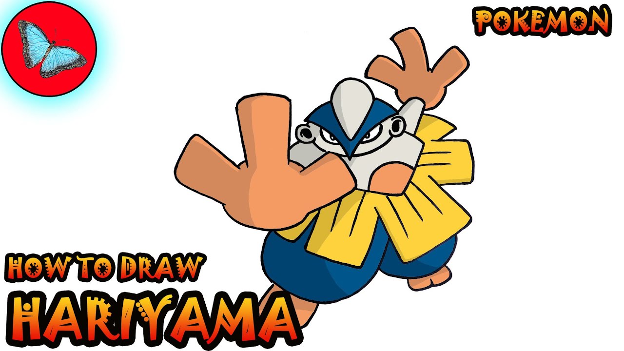 How To Draw Pokemon - Hariyama - YouTube