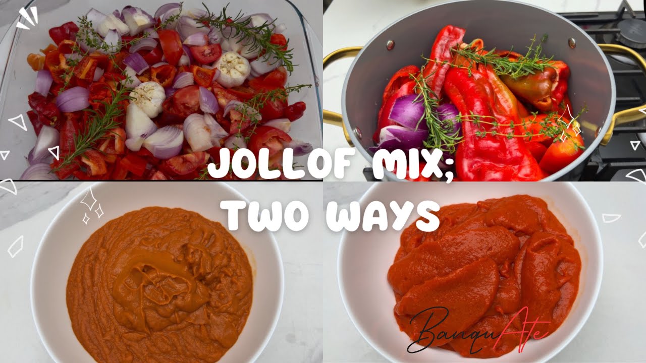 How to make Jollof mix in two ways - YouTube