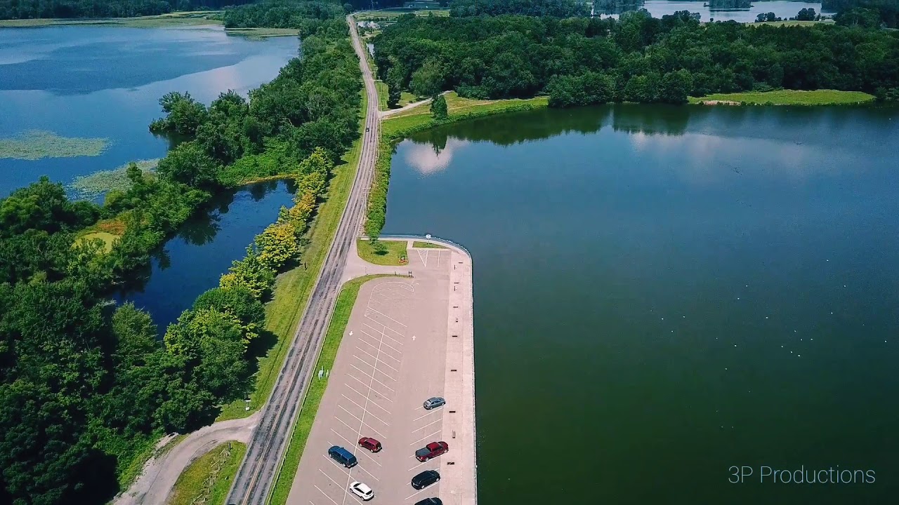 Pymatuning fish reserve & spillway. - YouTube