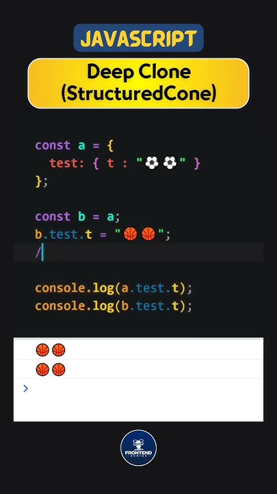 javascript deep clone - YouTube