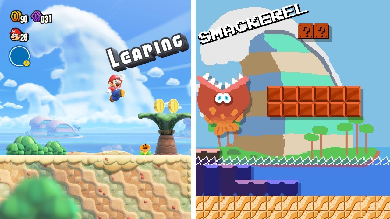 Super Mario Bros. Wonder - 8-bit Leaping Smackerel! - YouTube