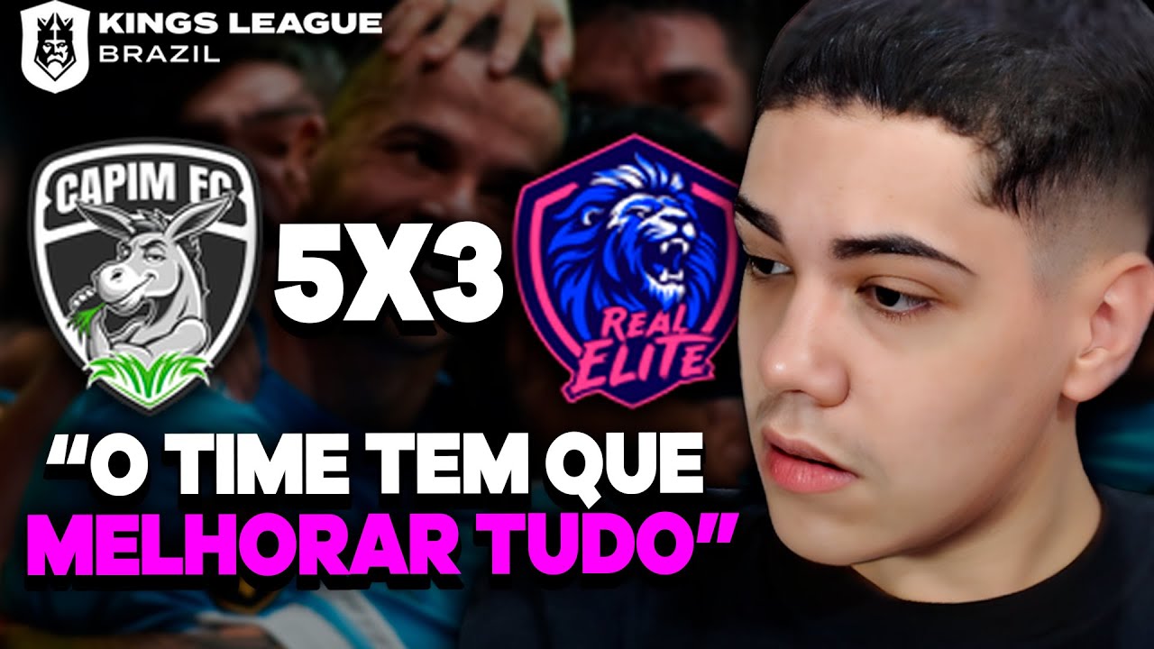 CAMARGO REAGE: CAPIM FC 5 X 3 REAL ELITE - MELHORES MOMENTOS - KINGS ...