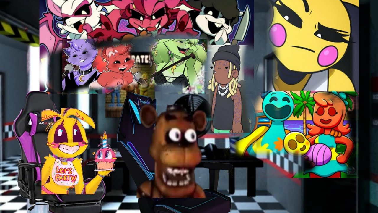 Me and toy chica react to content farms nightmare critters, poppy ...