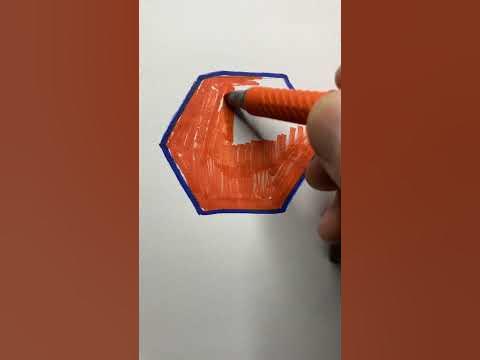 Hexagon Painting| Hexagon Drawing | How to Drawing Hexagon #shorts ...