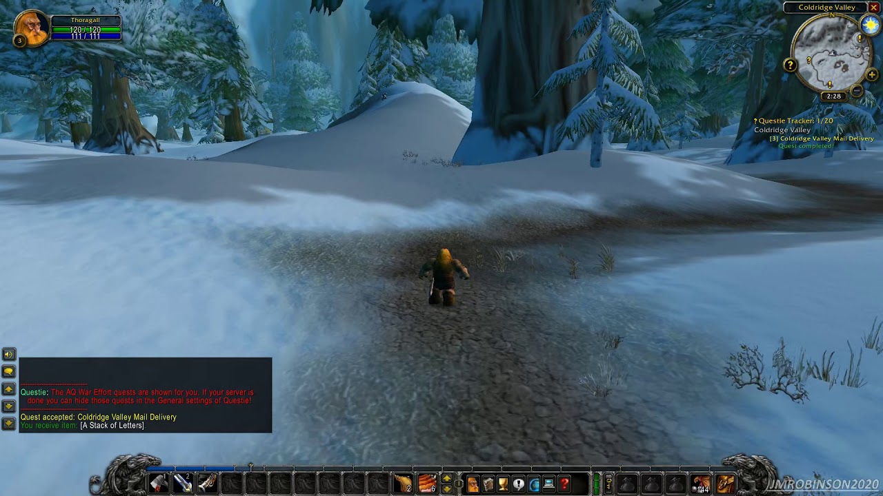 Classic WoW Thoragalls Journey Coldridge Valley Mail Delivery - YouTube