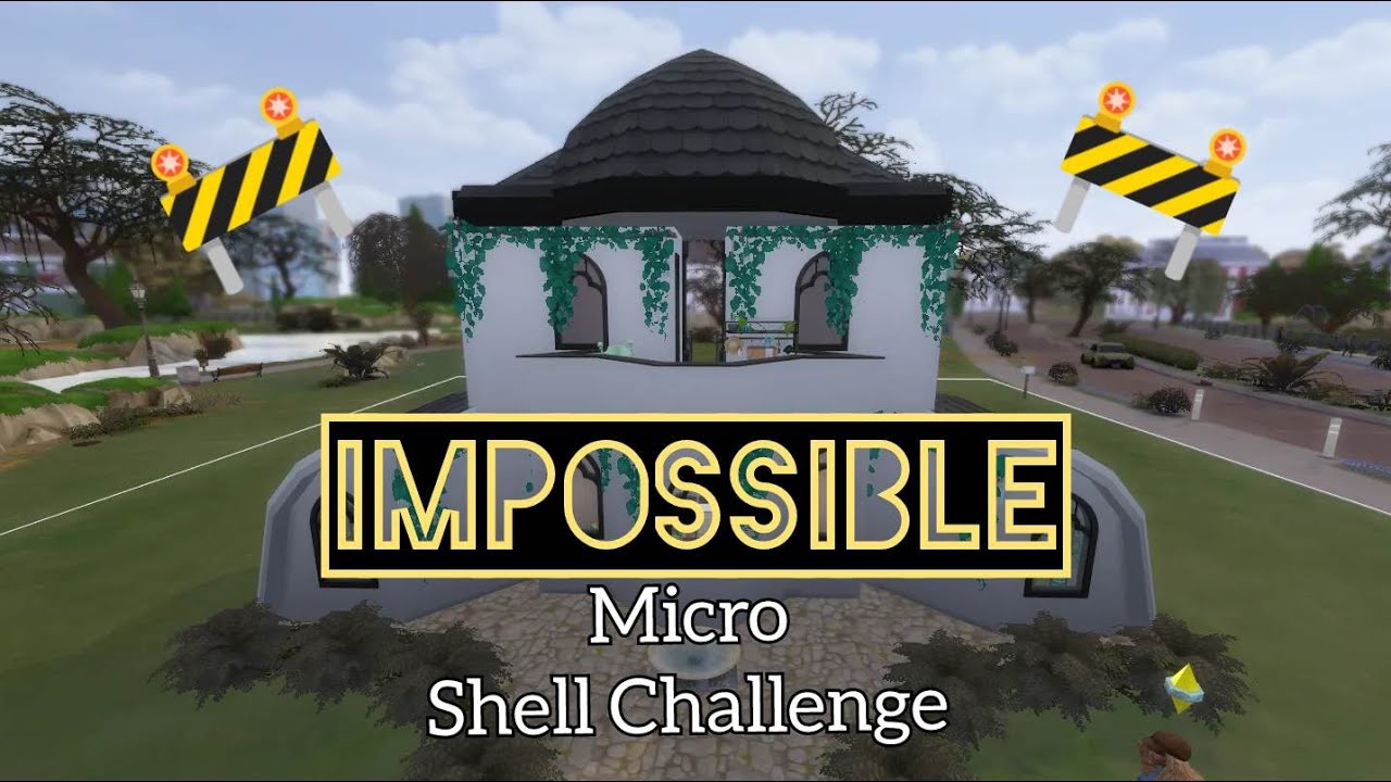 I made an Impossible Micro Shell Challenge | Sims 4 Build - YouTube