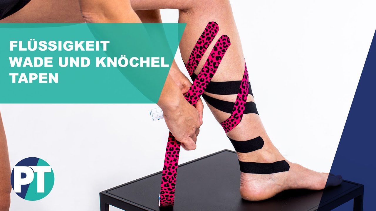 Tape Anleitung » Tapen bei Flüssigkeit in der Knöchel oder in der Wade ...